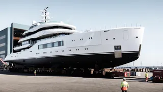 Third Amels 80 superyacht Project Zurich on sea trials